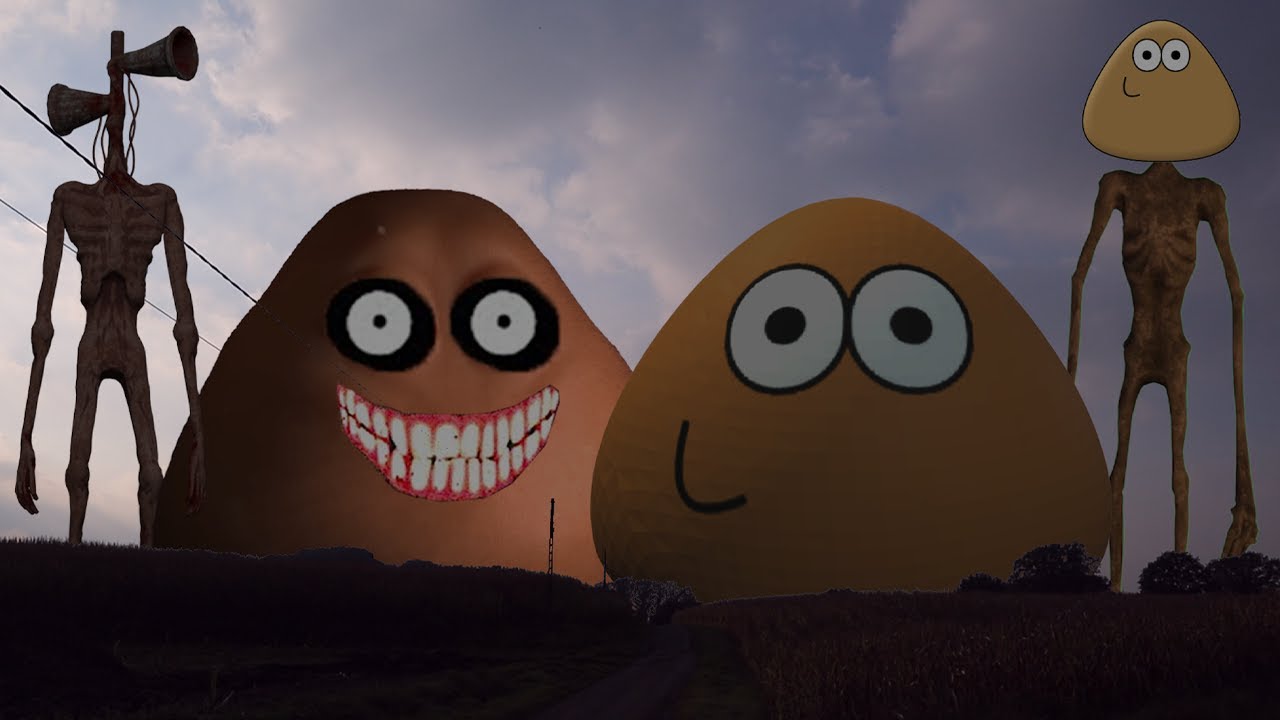 Siren Head VS Pou VS Cursed Pou VS Pou Siren Head - YouTube