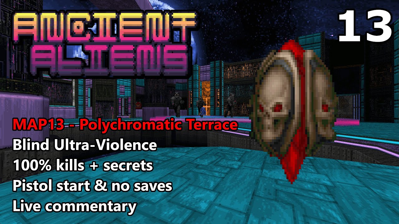 Doom II: Ancient Aliens - MAP13 (Polychromatic Terrace) - Blind Ultra ...