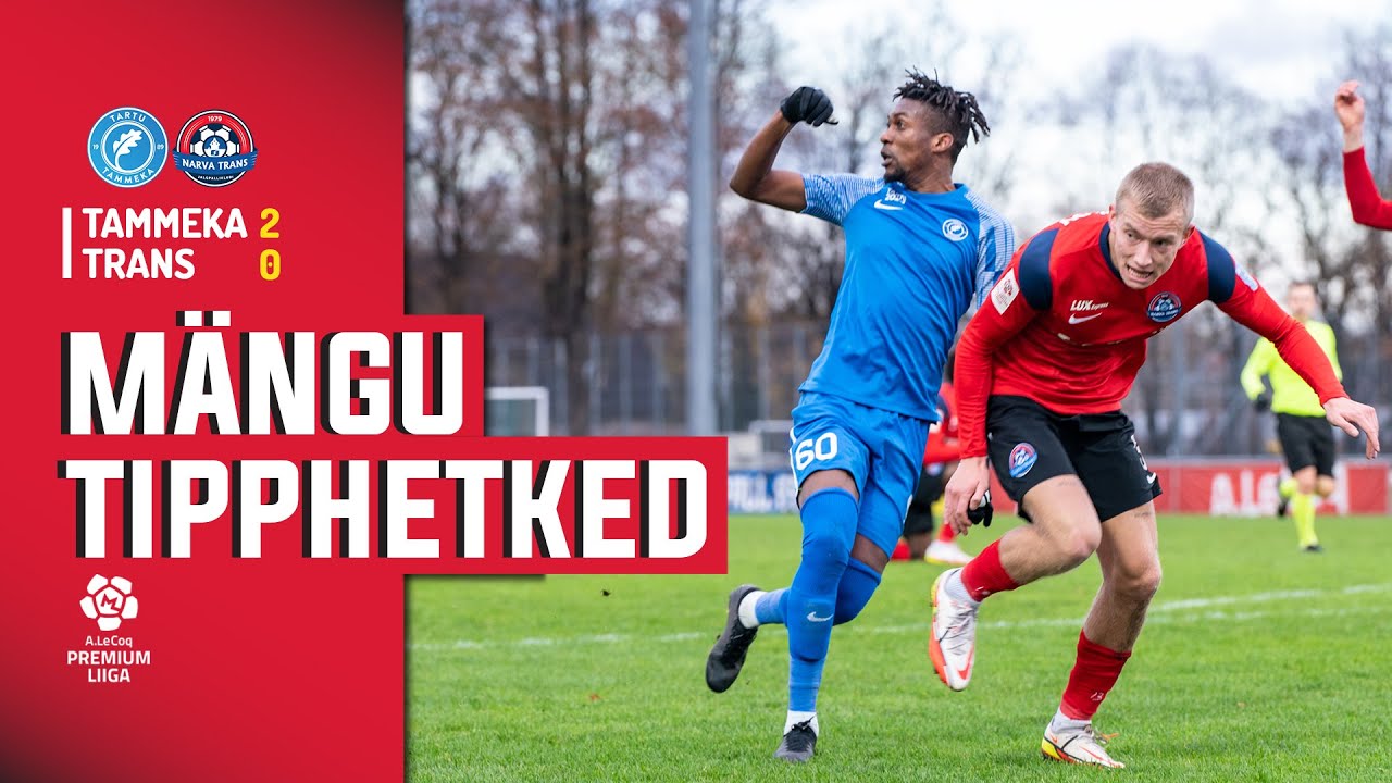 Tartu JK Tammeka - JK Narva Trans l 2:0 l Premium liiga 34. voor l 2022 ...