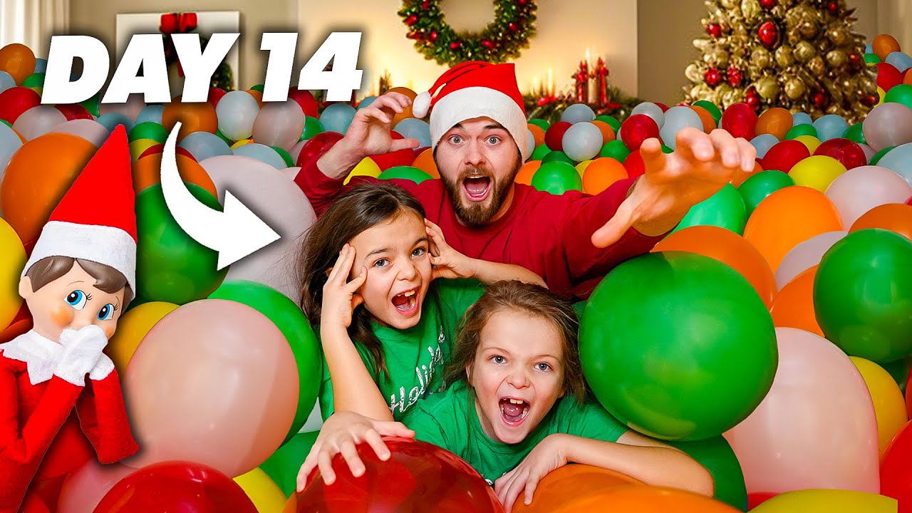 ELFIE FILLED OUR HOUSE WITH BALLOONS!! Elf on the Shelf: Days 8-14!! - YouTube