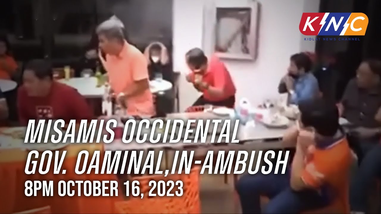 Misamis Occidental Gov. Oaminal, in-ambush | Kidlat News Update ...