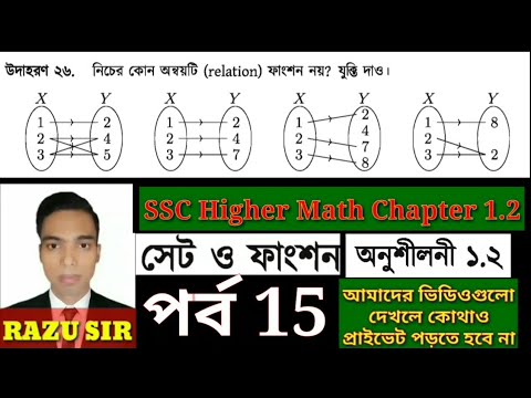 SSC Higher Math Chapter 1.2 | মাধ্যমিক উচ্চতর গণিত অনুশীলনী ১.২ | সেট ও ...