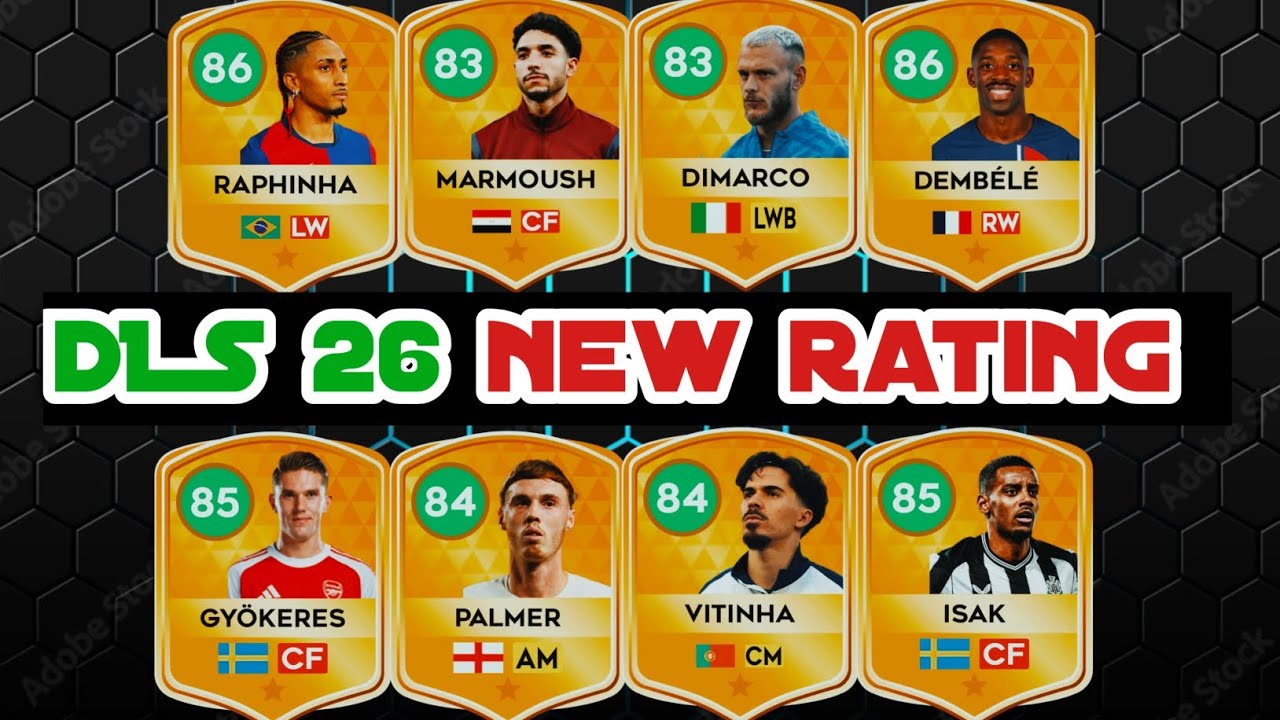 DLS 26 | NEXT UPDATE | NEW RATING PLAYER 🤯😱 || - YouTube