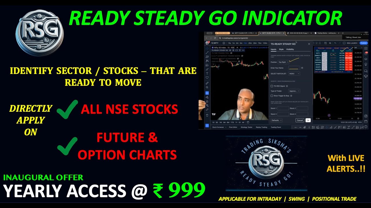 INTRODUCING READY STEADY GO INDICATOR (RSG) | USE IT ON #NSE STOCKS, # ...