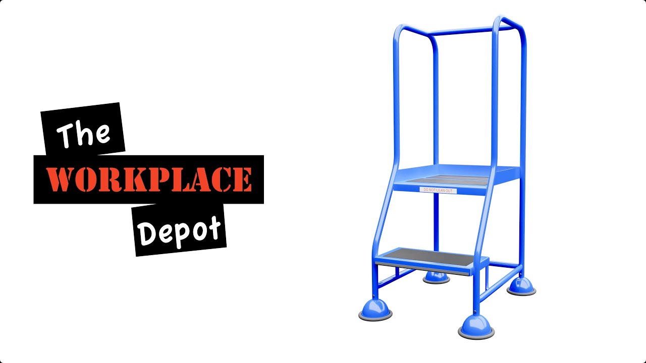 Portable Steps from The Workplace Depot: CUPPED-2 - YouTube