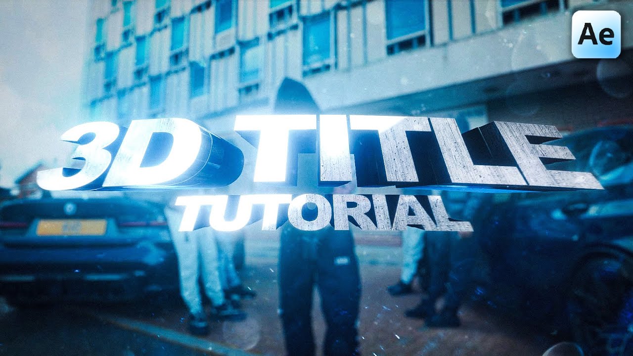 3D TITLE CARD TUTORIAL (Start to Finish) - After Effects - YouTube