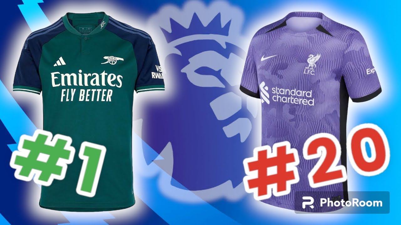 Premier League Third Kits 23/24 Ranking - YouTube