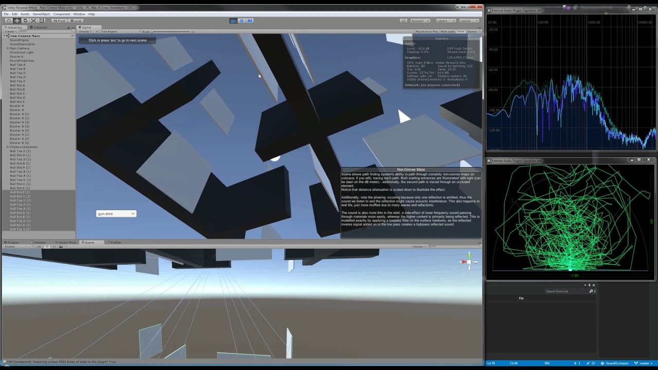 Real-time sound occlusion for arbitrary geometry - YouTube