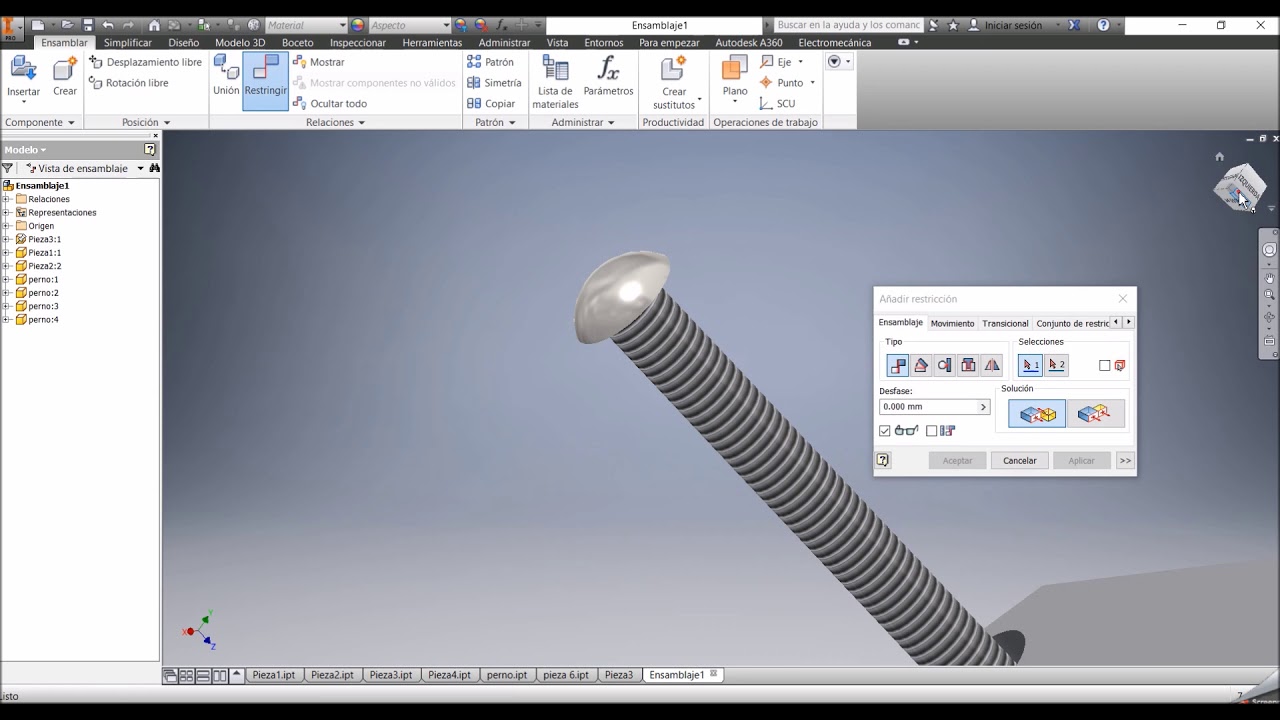 DISEÑO DE MOTOR PASO A PASO EN INVENTOR | PARTE 3 - YouTube
