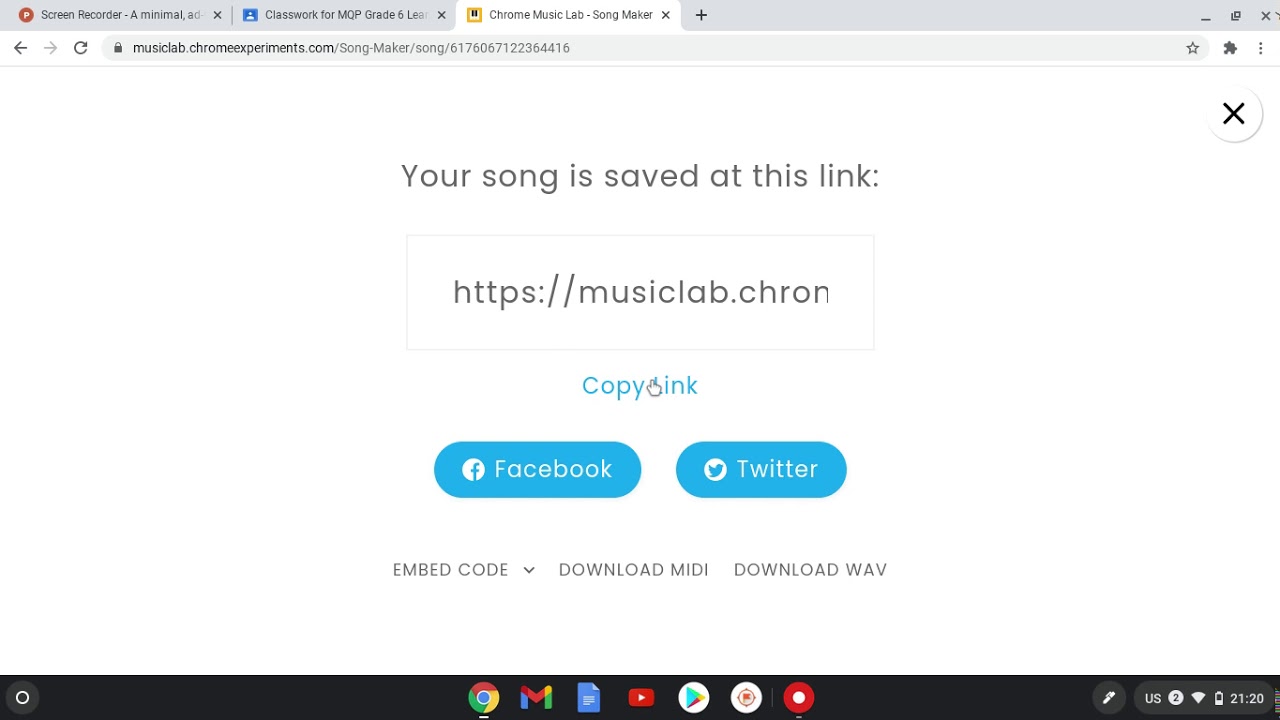 Submit Your Music from Chrome Music Lab to Google Classroom - YouTube