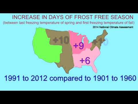 CLIMATE CHANGE: INCREASE IN LENGTH OF FROST FREE SEASON - YouTube