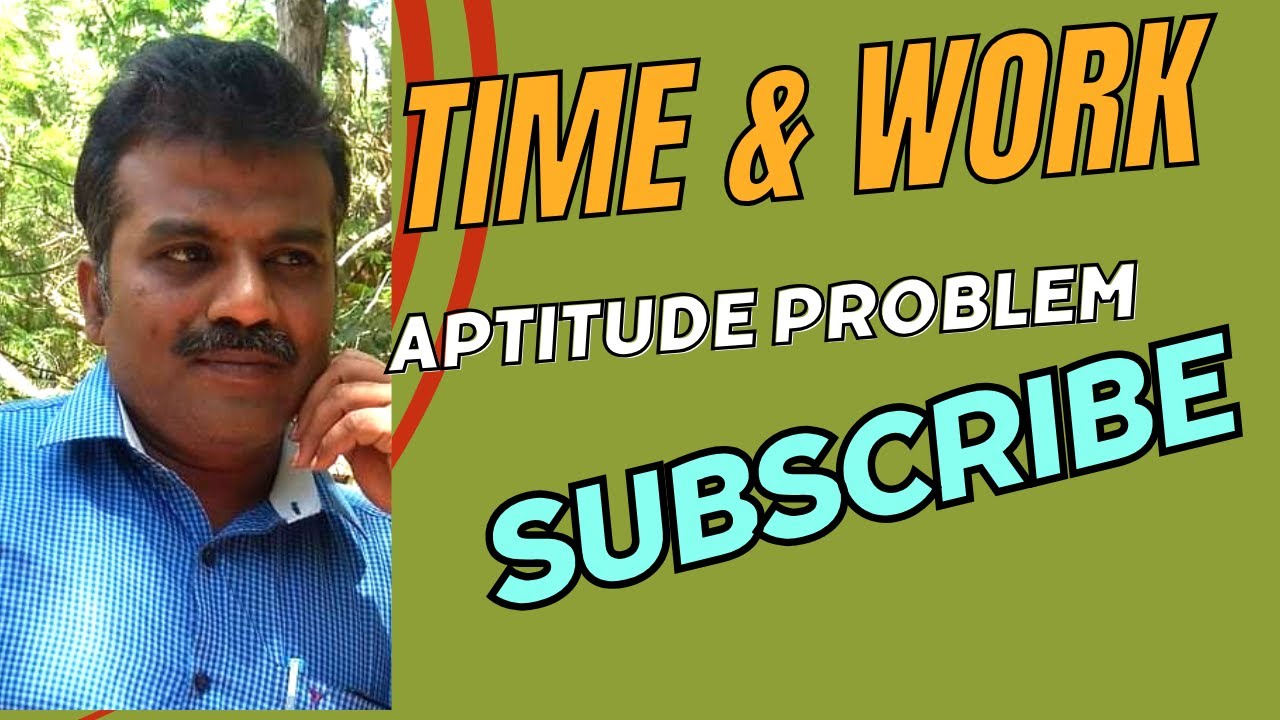 Time and Work Maths Aptitude problems for Tnpsc and competitive exam ...