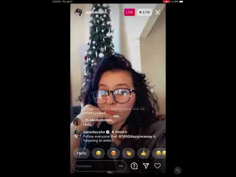DanielleCohn Instagram Live 1/21/21