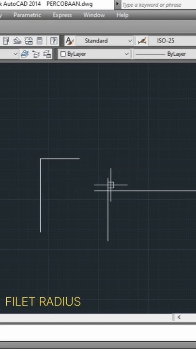 Filet autocad | Filet radius | how to make filet in autocad | #autocad #tutorialautocad #cad ...