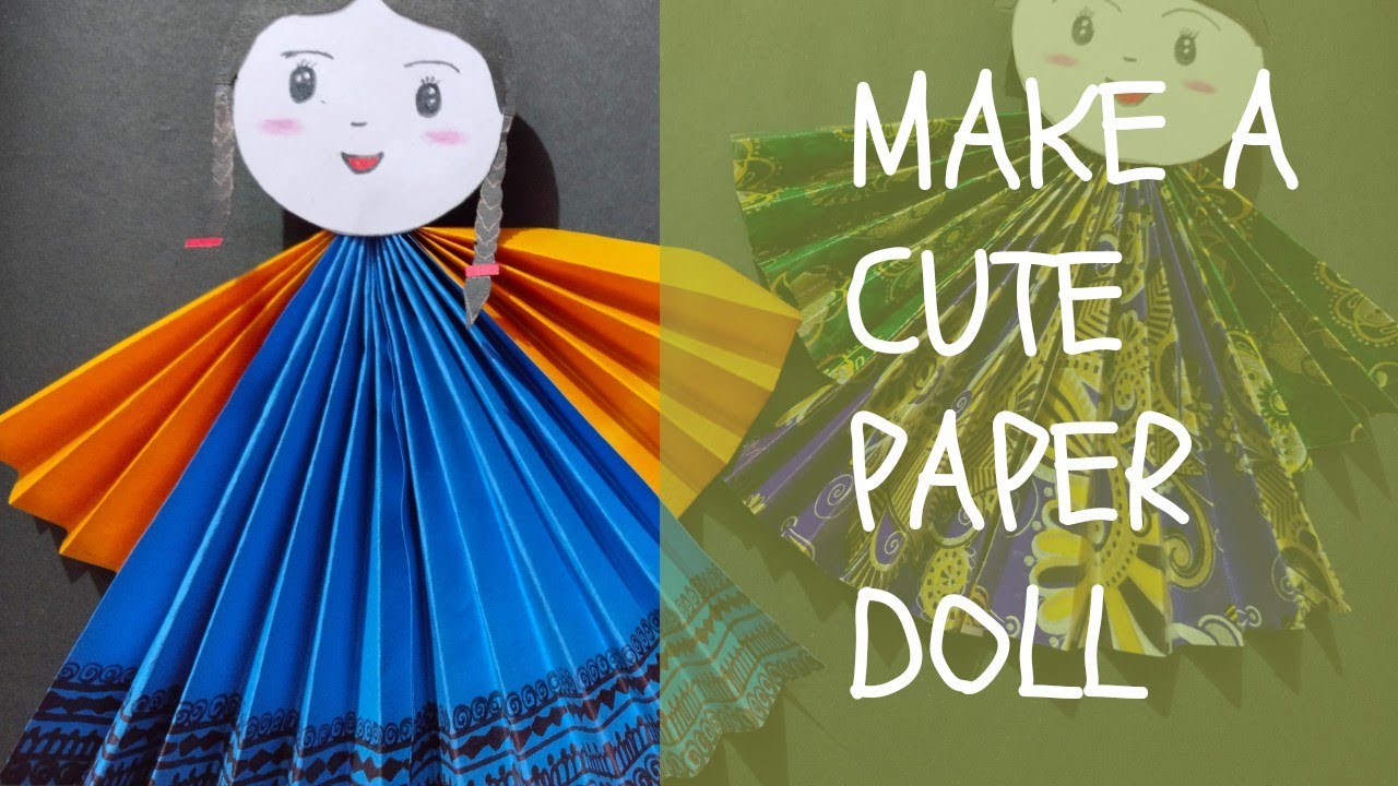 Make A Cute Paper Doll🎎 / Paper Craft / Easy For Kids - YouTube