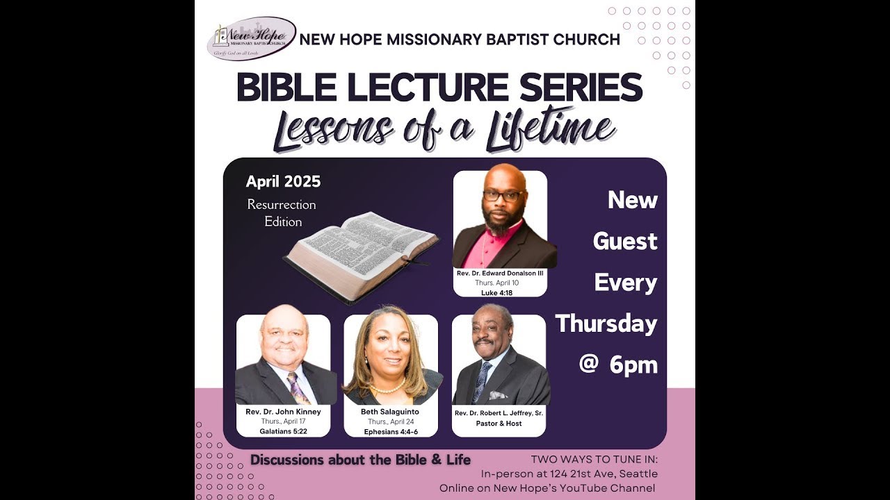 Bible Lecture Series 04.24.2025 - YouTube