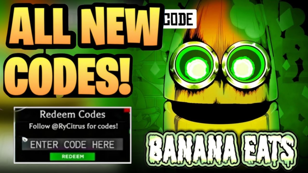 *NEW* ALL WORKING CODES FOR BANANA EATS ROBLOX CODES IN 2025! ROBLOX ...