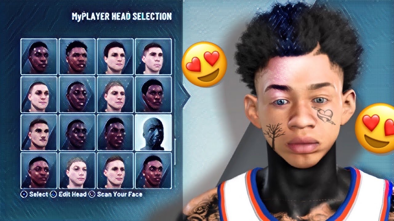 BEST DRIPPY FACE CREATION 😍 TUTORIAL in NBA 2K21! LOOK LIKE A DEMI GOD ...