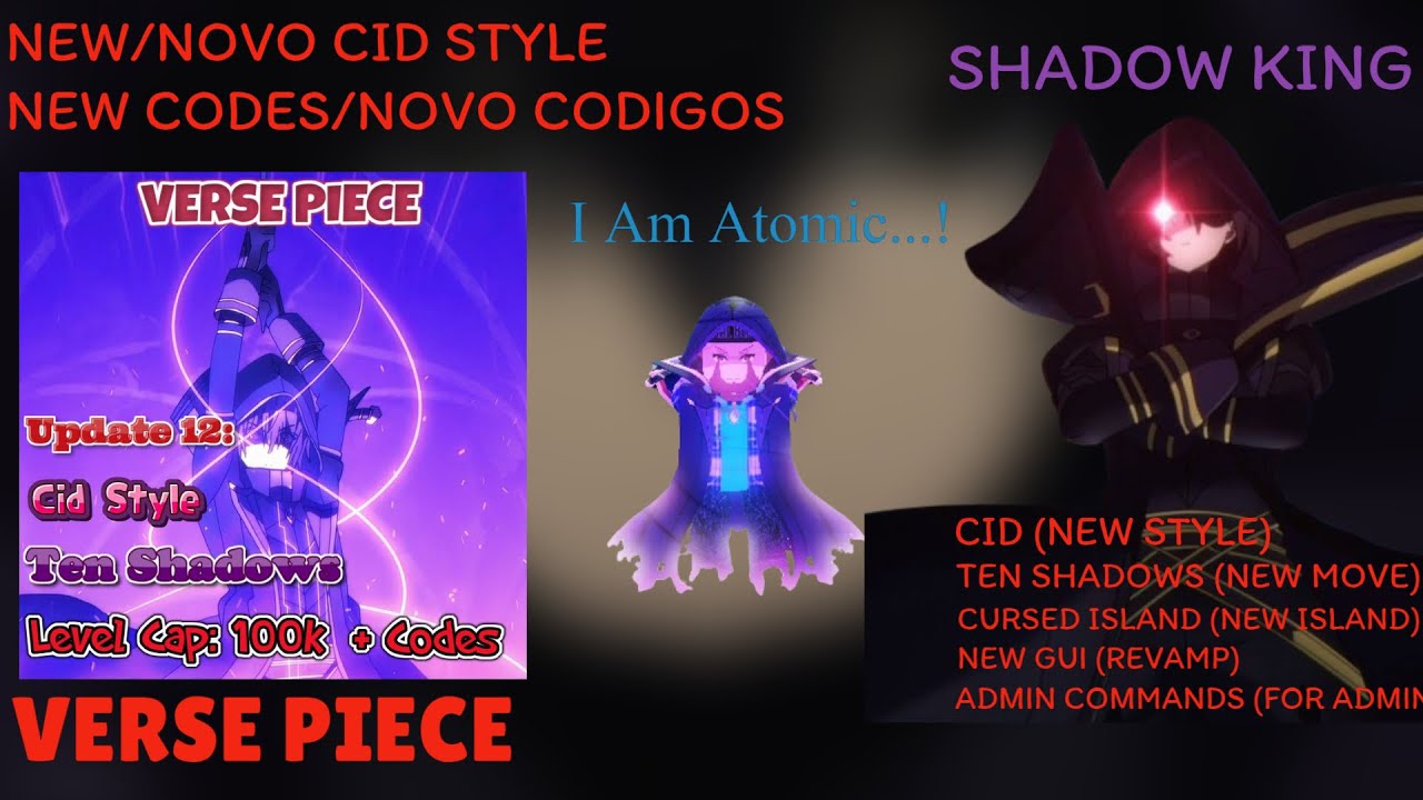 Verse Piece! New/Update Nova Atualização: Cid Style, Ten Shadows, Cid ...