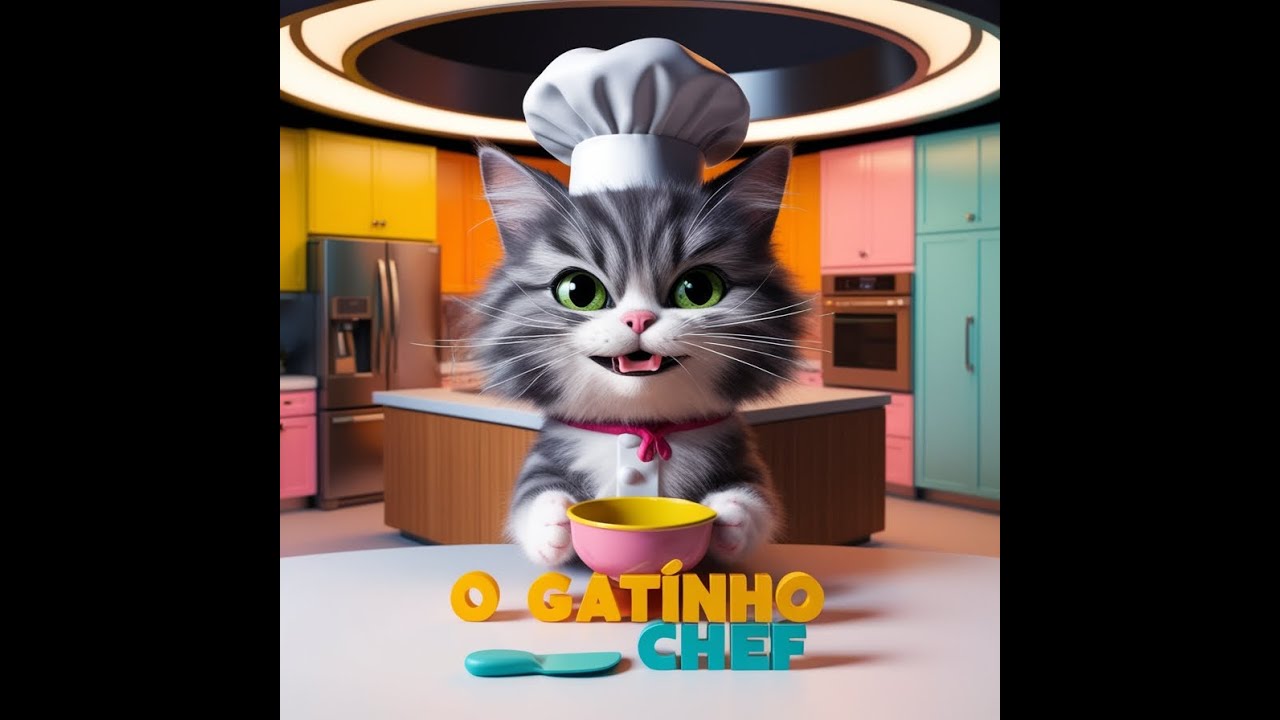 O Gatinho Chef - Música Infantil Divertida | Animação de Gatinho ...