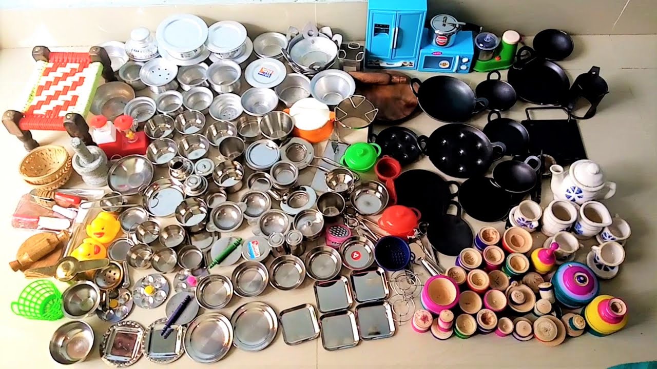 Miniature kitchen set unboxing video | Real cooking sets Unboxing ...