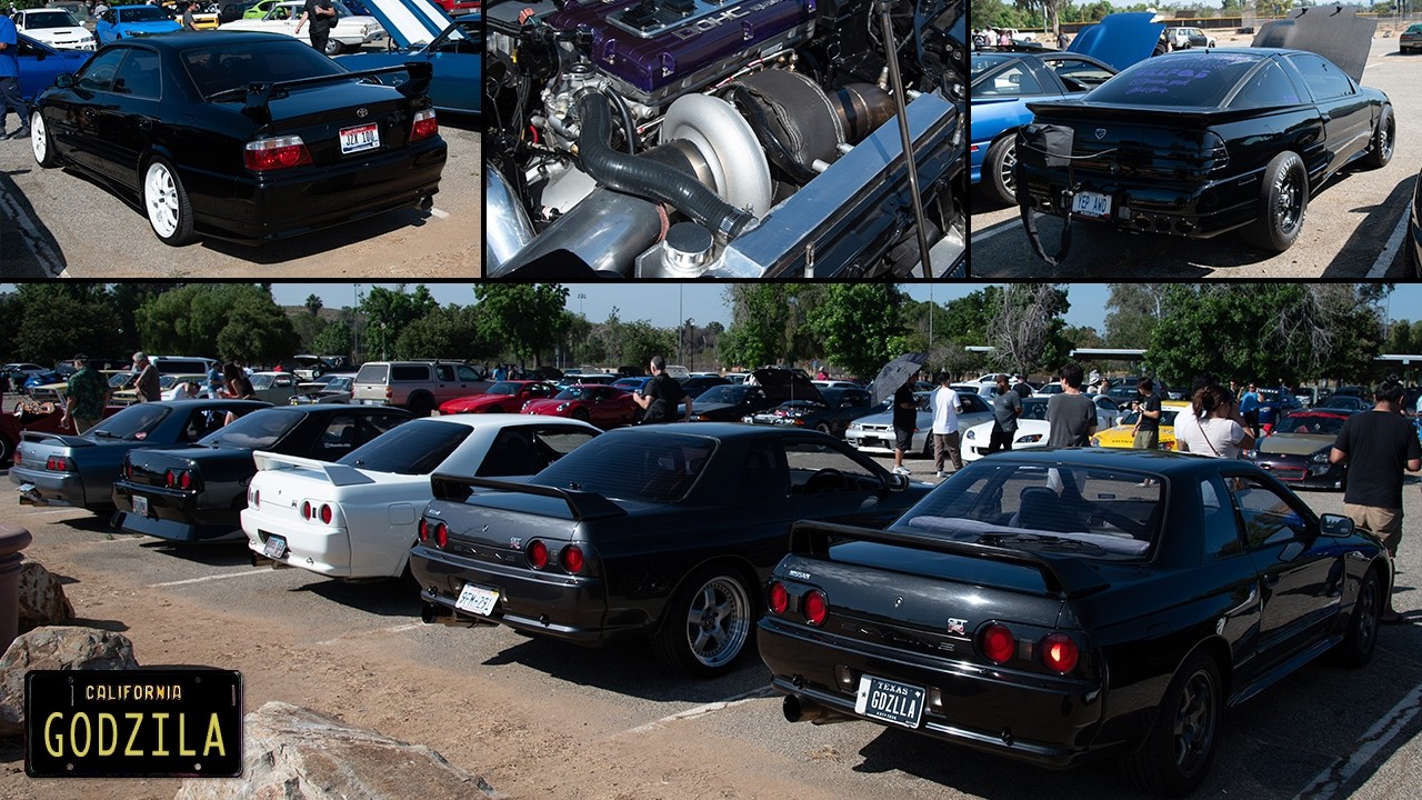 Rare JDM cars take over cars & coffee Toyota Chaser, Nissan Skyline R32 ...