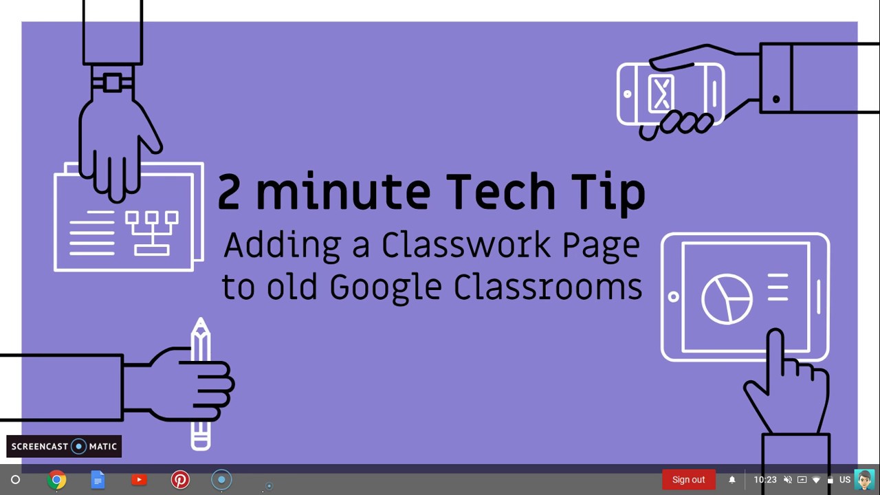 Adding Classwork page to old Google Classroom - YouTube