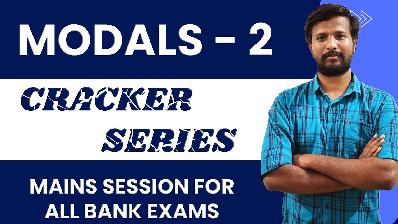 MODALS - 2 | CRACKER SERIES | DAY - 5 | IBPS CLERK | SBI CLERK | MR ...