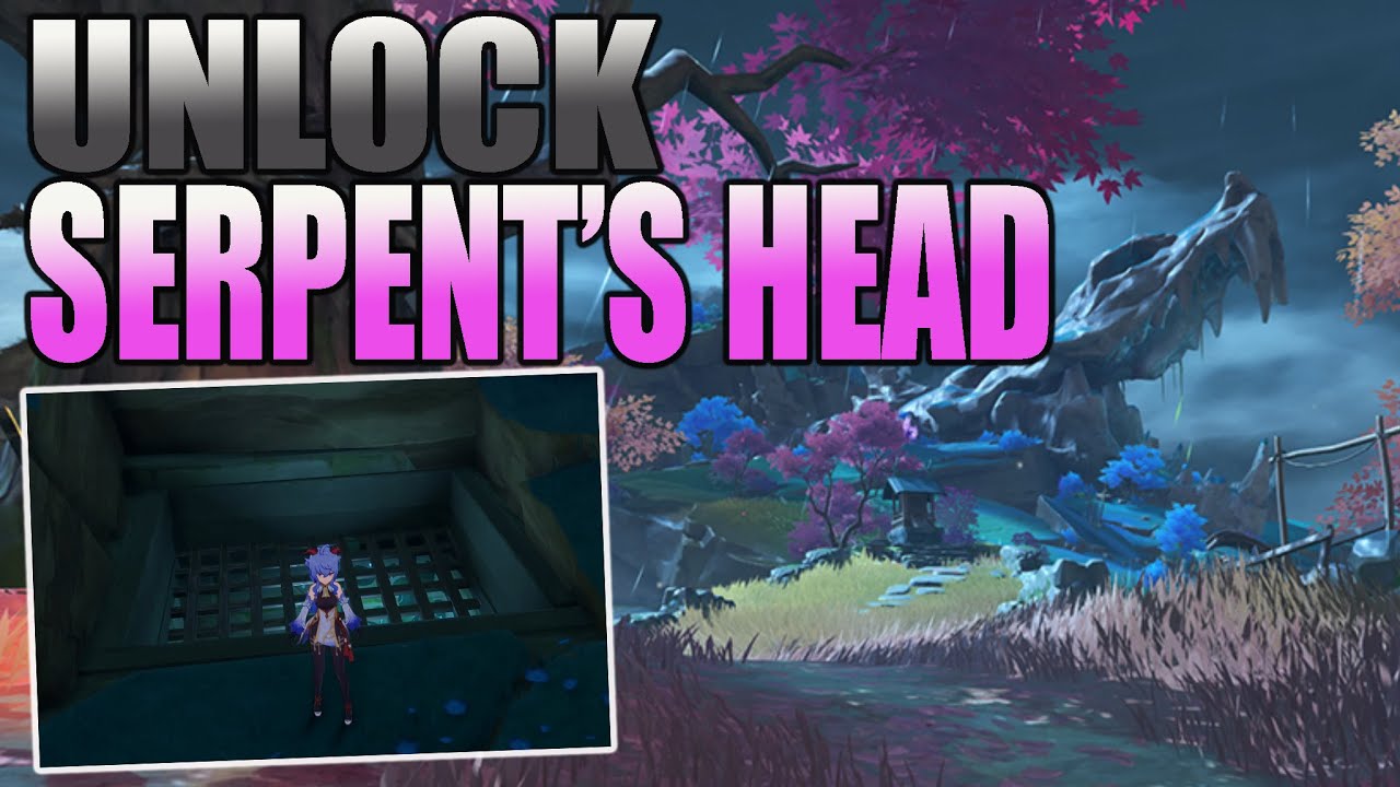 Serpent's Head Open Door Puzzle - Genshin Impact - YouTube