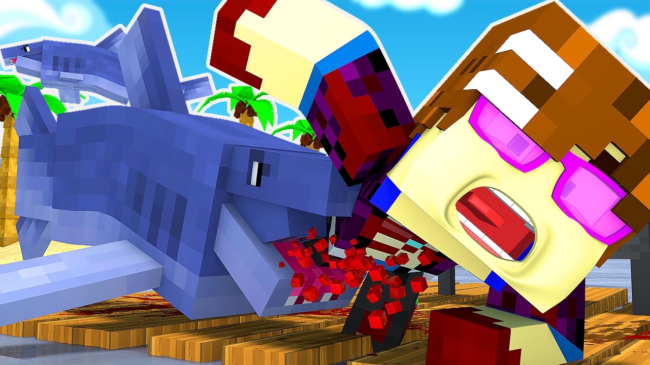 EATEN ALIVE BY SHARKS! | Minecraft Raft - YouTube