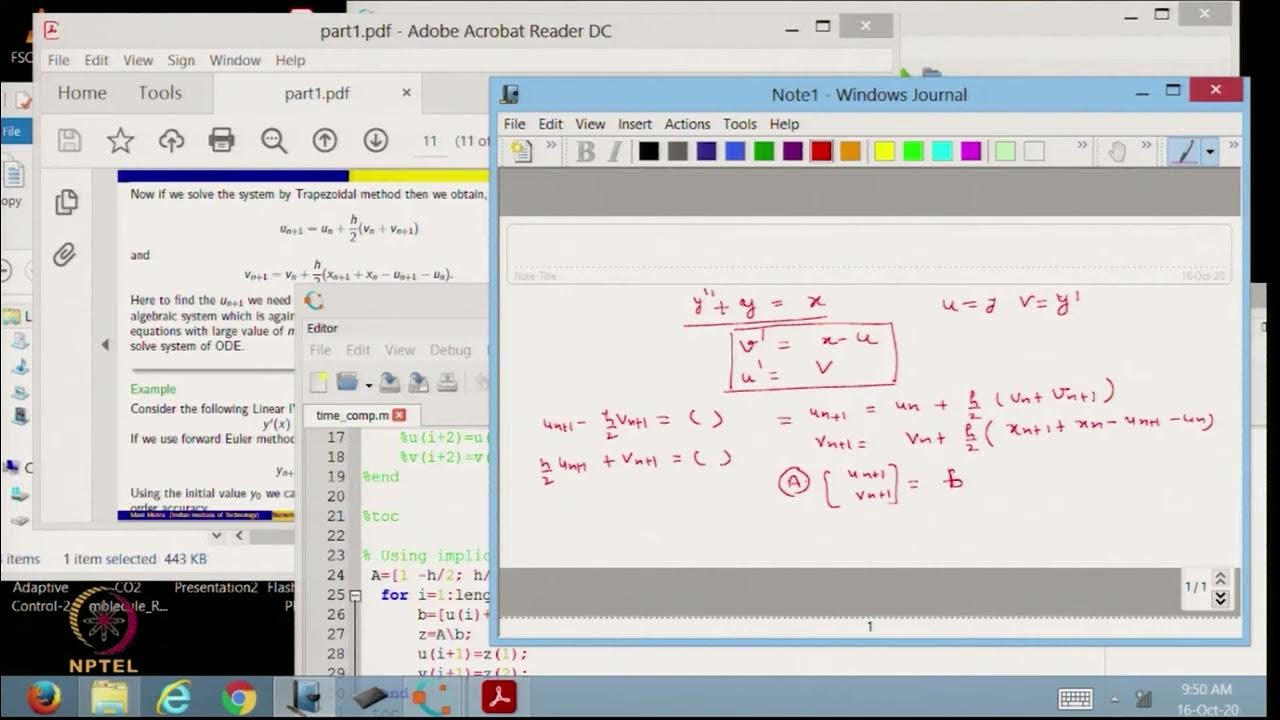 Advantage of Implicit and Explicit Methods Over Each other via Matlab/Octave #swayamprabha # ...