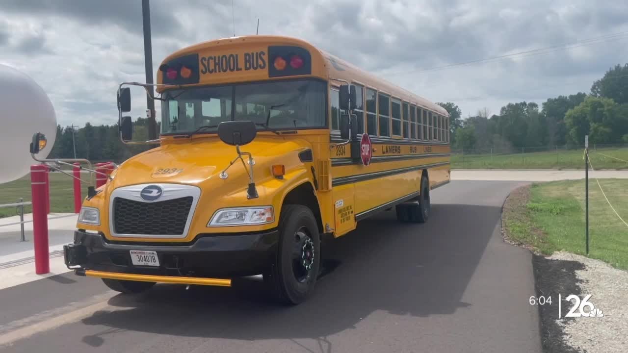 Green Bay school buses becoming more green - YouTube