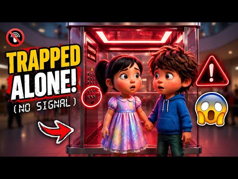 😱 Trapped in an Elevator! Will Lilly & Max Escape? | Emotional 3D Animation Story