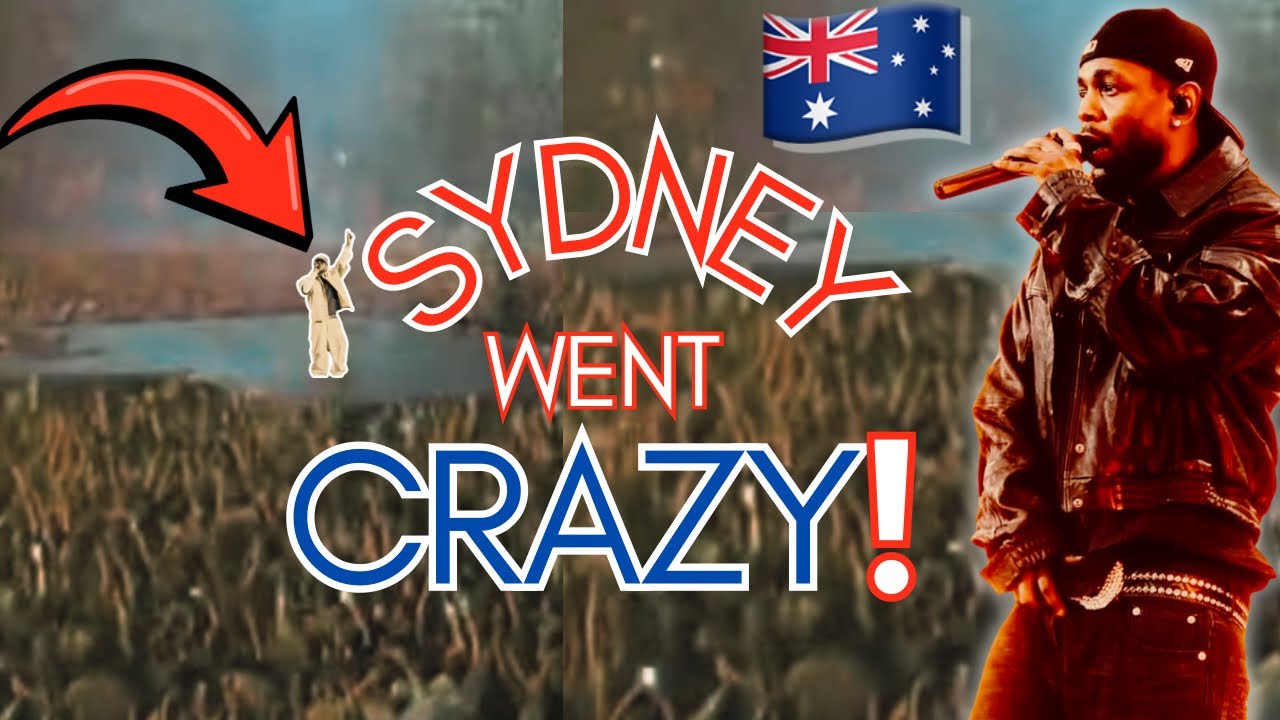 🔥Kendrick Lamar Goes CRAZY in Sydney- Crowd Lost Their Minds! - YouTube