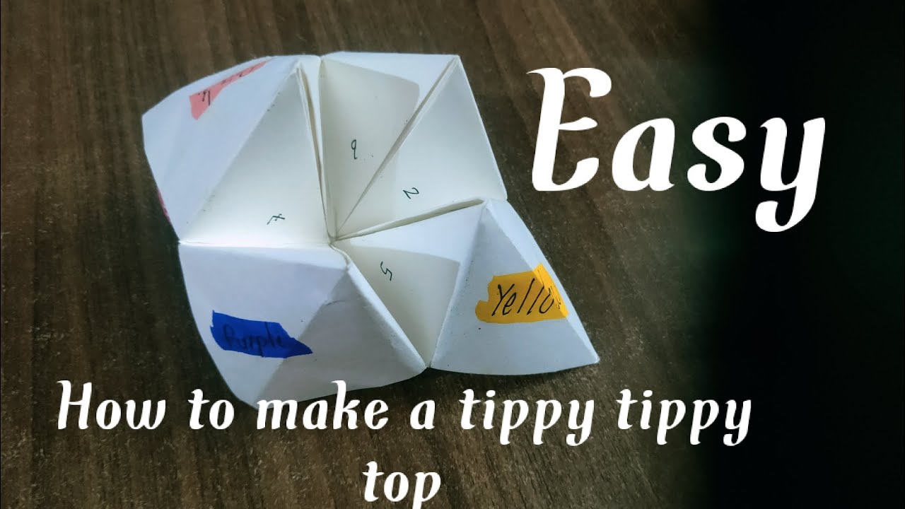 How to make a paper tip tip top|||tutorial for tip tip top - YouTube
