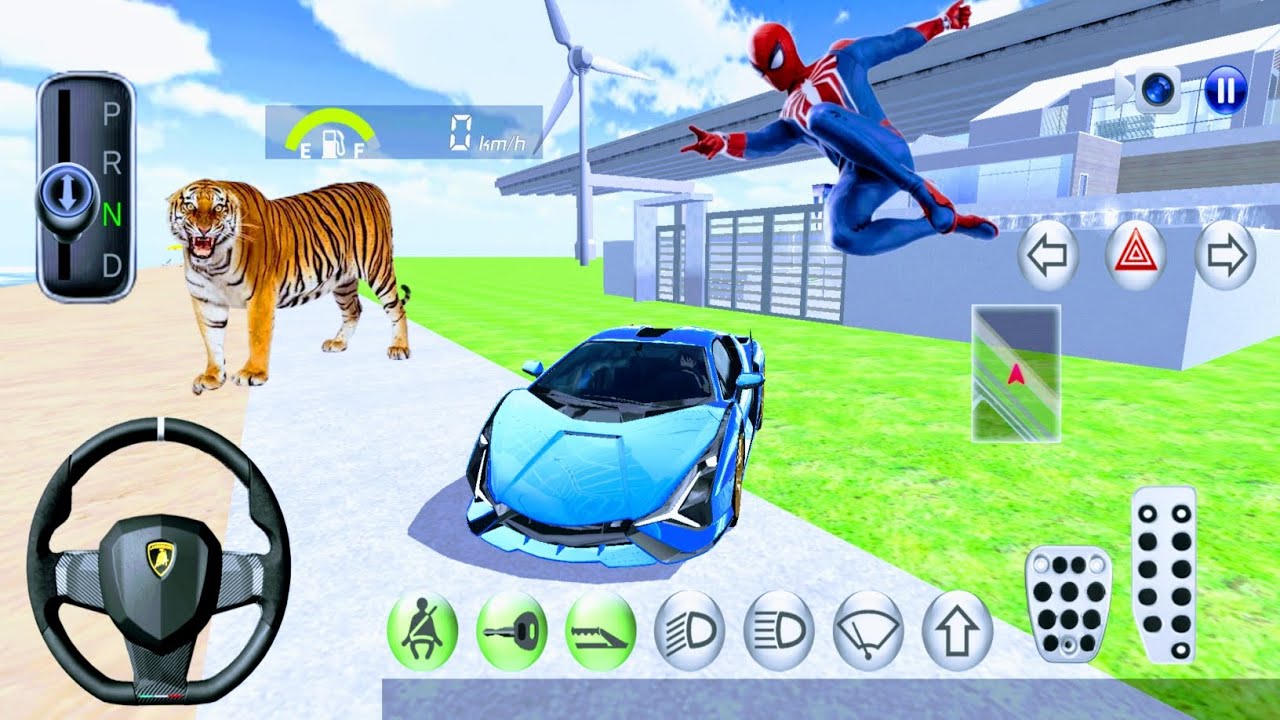 3D Driving Class - On The Road Funny Driving With Red Motorbike Games ...