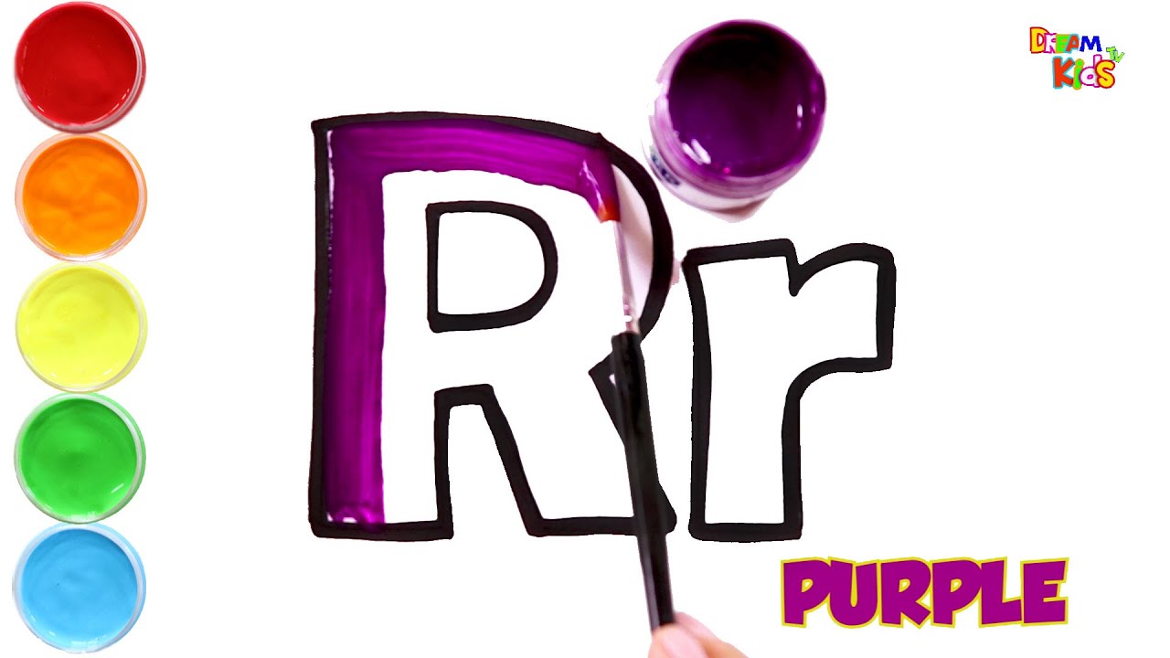 English Alphabet for kids | Letter R r | learn colors | Keywords ...
