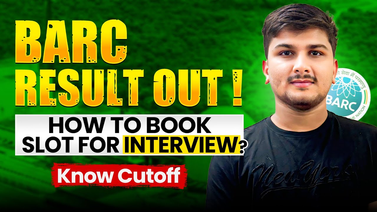 BARC 2025 Result Out || How to BARC Interview Slot #barcexam #gate # ...