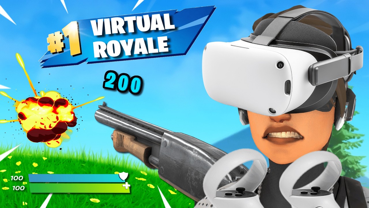 I Played Fortnite in VR! (Kinda) - YouTube