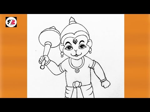 Bajrangbali Pencil Drawing for Beginners| Easy Drawing |How to Draw ...