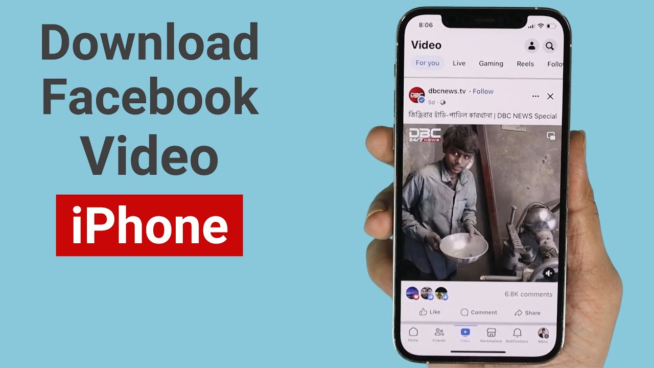 How to Download Facebook Video on iPhone Without Any App - YouTube