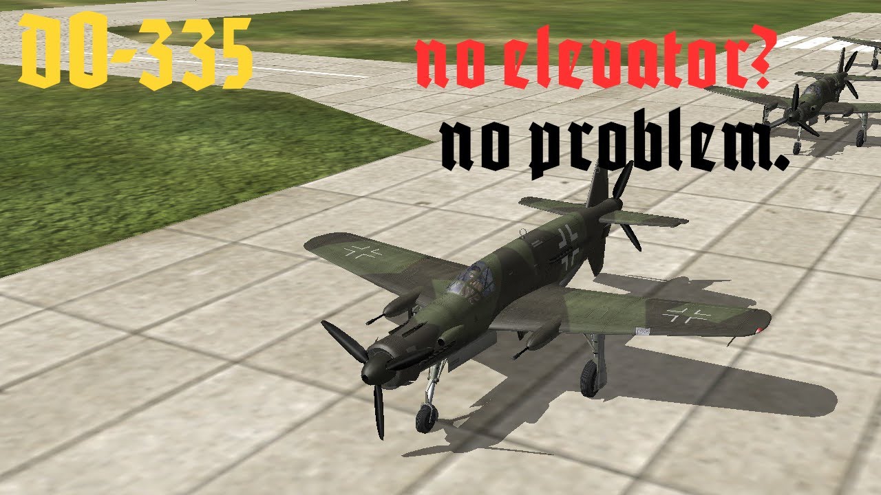 IL2 - DO-235 Damaged elevator landing - YouTube
