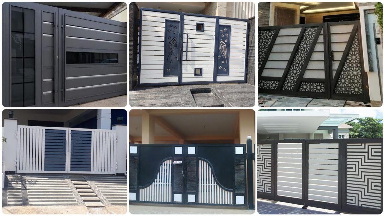 Sliding Gate Design | Main Gate Pillar Design | Iron Gate Designs ...