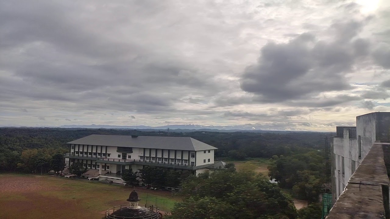 NITK Western ghat Hill view from Boys Hostel rooftop - YouTube