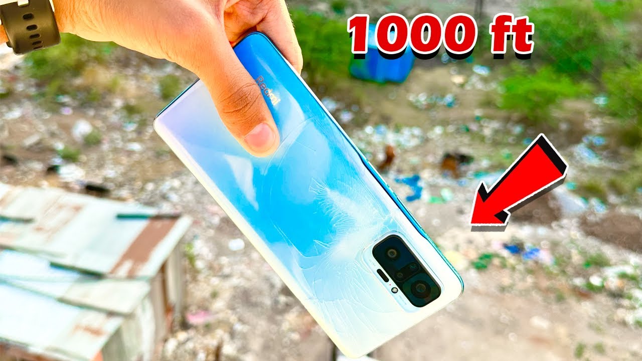 Dropping Redmi Note 10 pro From 1000 ft - Will it Survive 😱 - YouTube