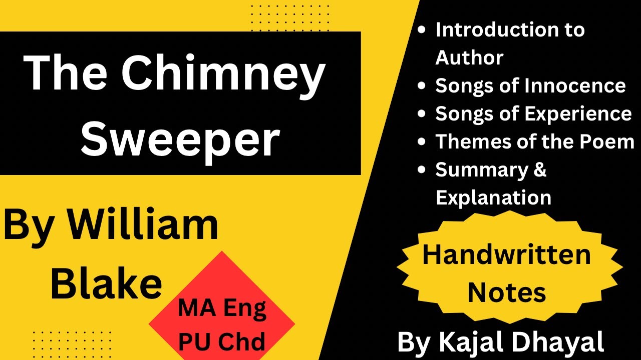 The Chimney Sweeper (with Handwritten Notes) #panjabuniversity # ...