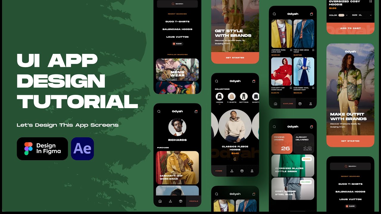 UI App Design Tutorial | E-Commerce App | Figma Design - YouTube