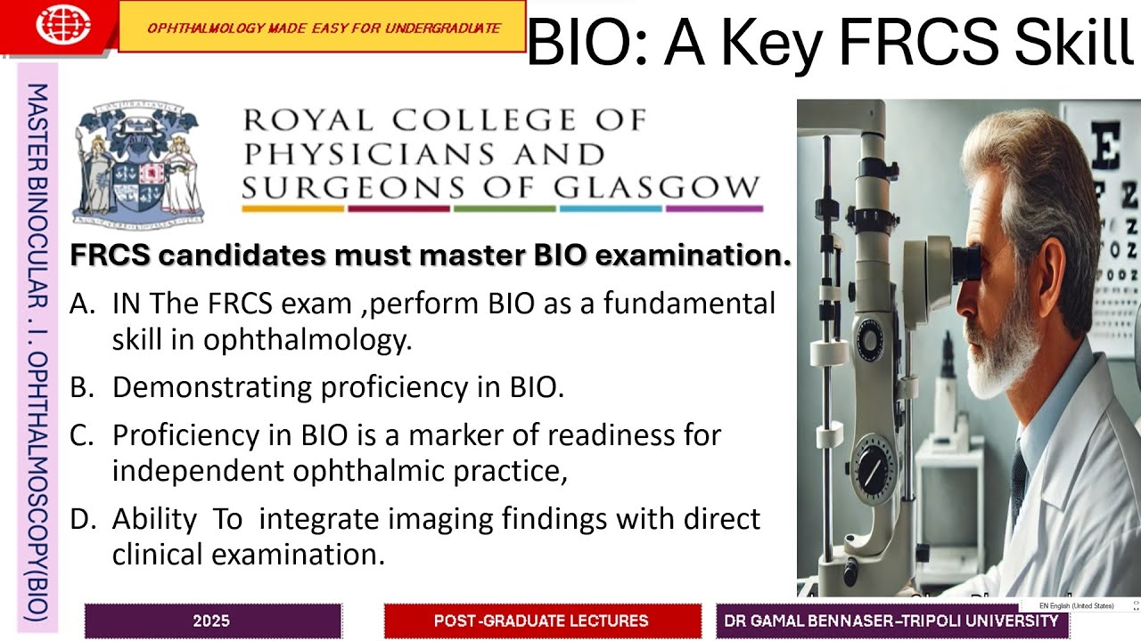 BINOCULAR INDIRECT OPHTHALMOSCOPY FOR FRCS STUDENTD - YouTube