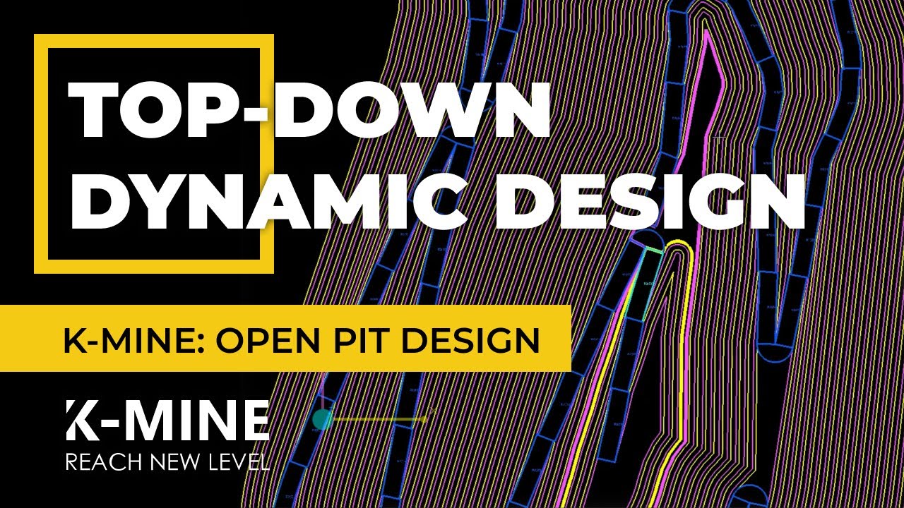 Top-Down Design of an Open Pit with K-MINE Dynamic Design Tool - YouTube