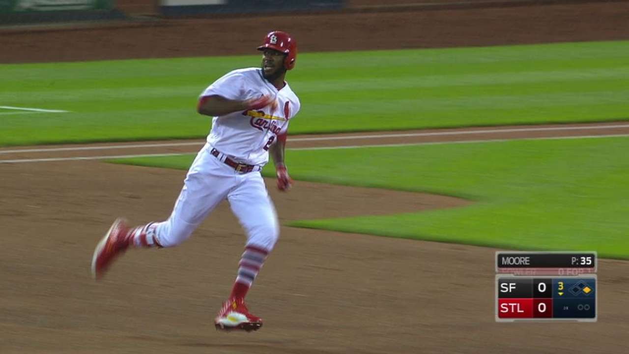 SF@STL: Fowler lines triple down right field line - YouTube